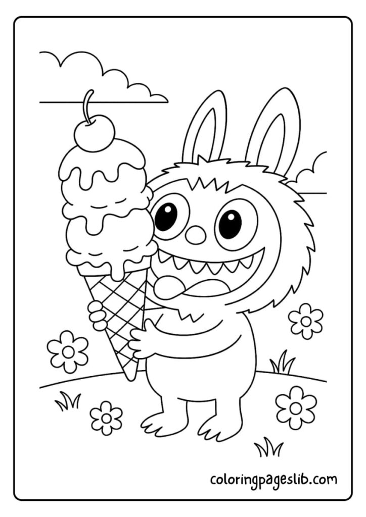 40+ Cute Labubu Coloring Pages (Free Printables)