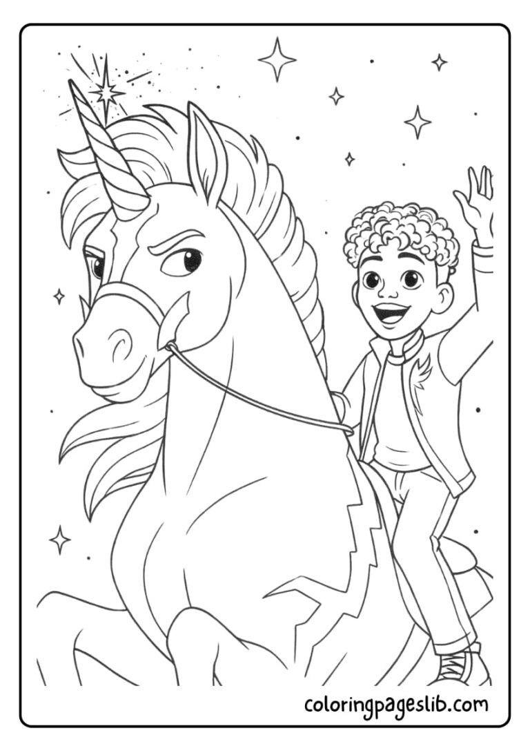 13 Unicorn Academy Coloring Pages PDF Printable!